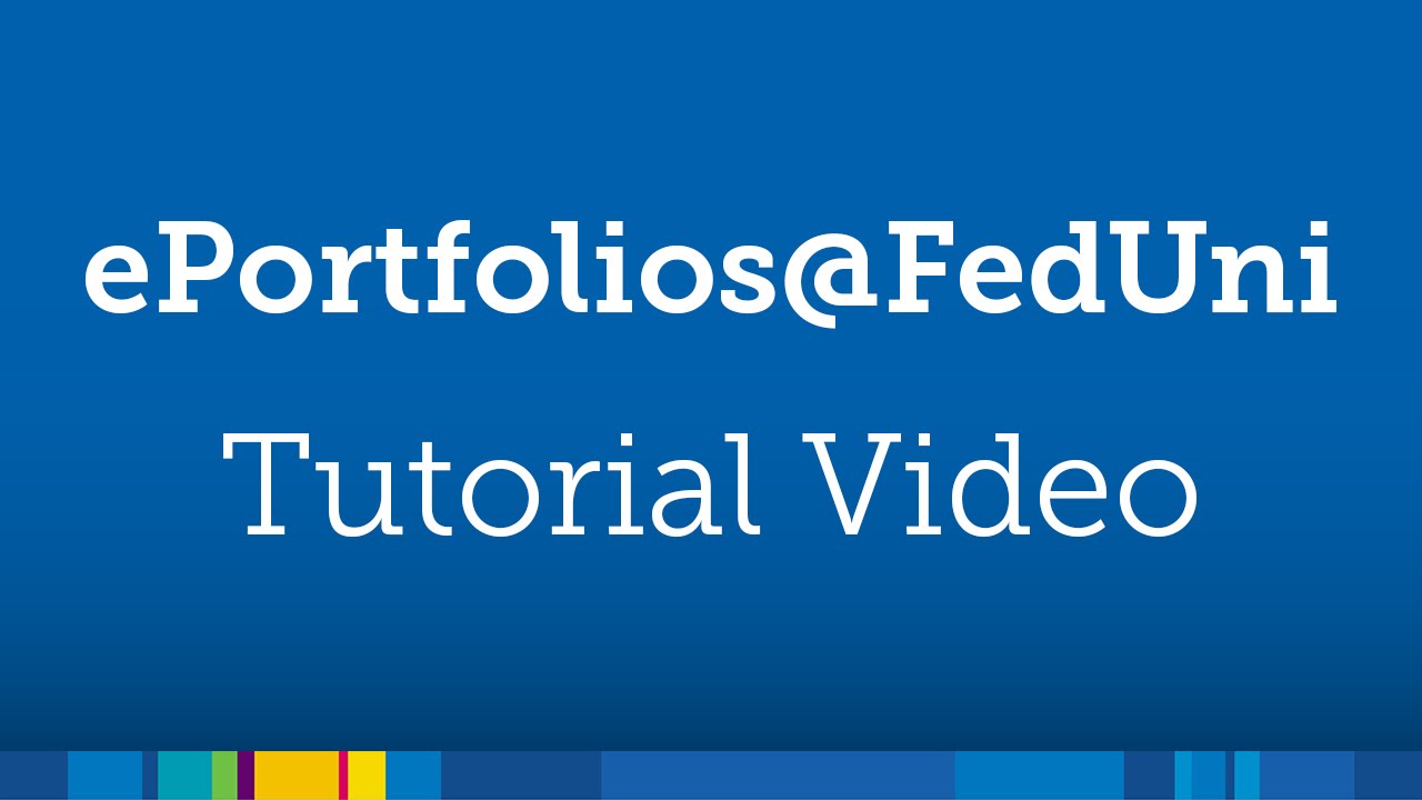 ePortfolios - How to login - YouTube
