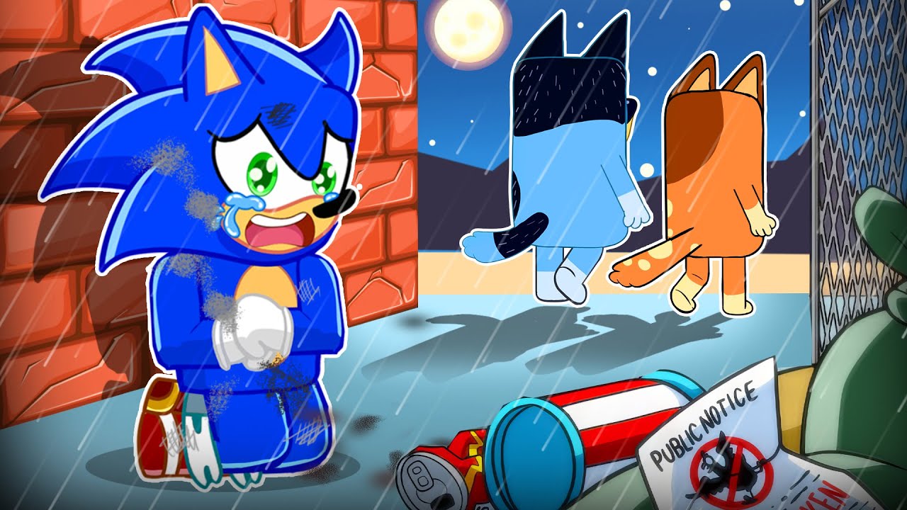 Sonic Turns Into a Monster! 💥 Bluey's Brave Stand to Save the Family ...