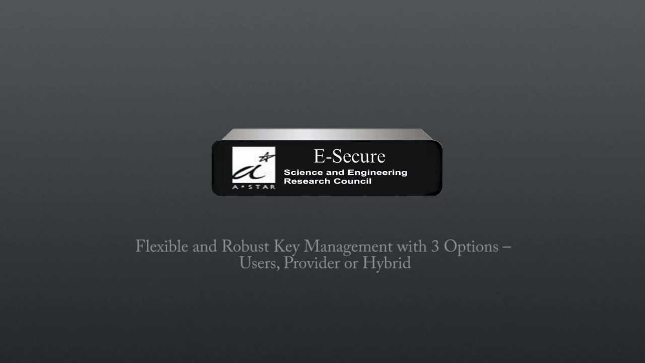 Effective Secure Engine (E-Secure) - YouTube