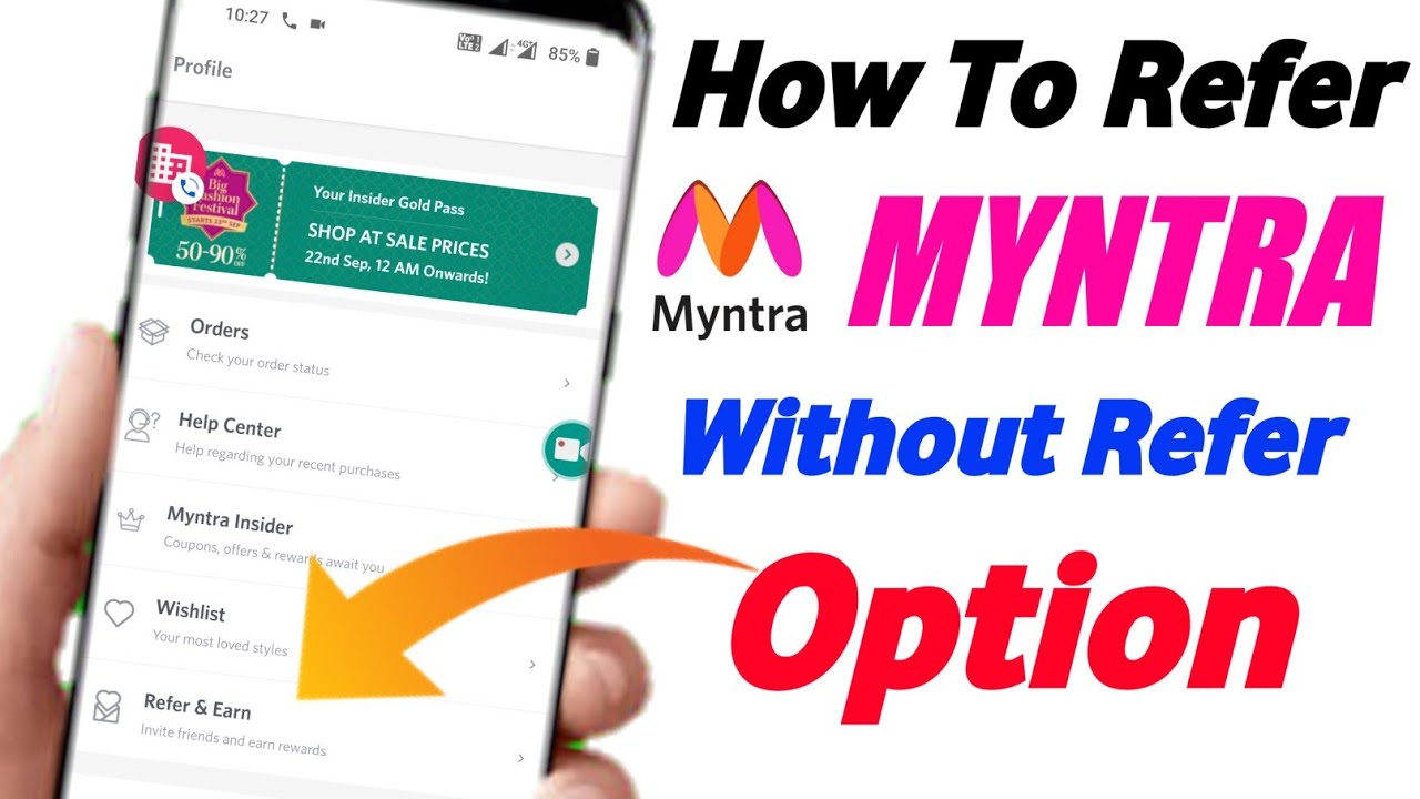 Myntra Refer And Earn Kaise Kare How To Refer And Earn Myntra App