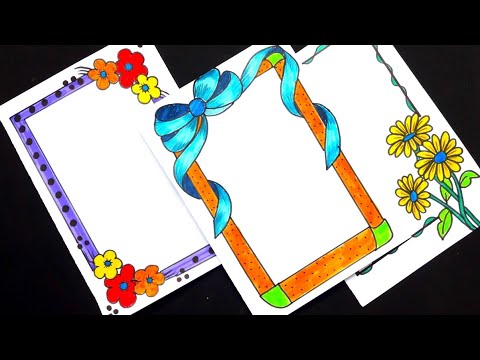 3 Border designs/Simple border designs for assignments/Border designs ...
