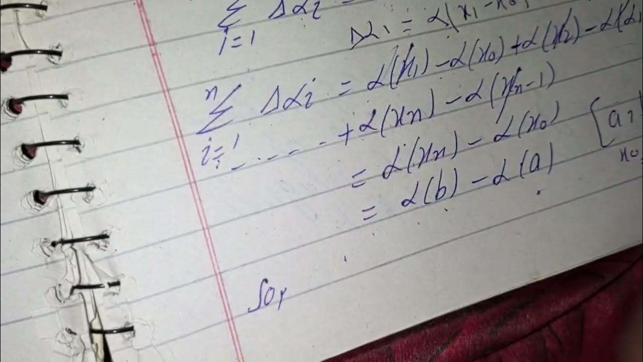 lec 5 part 3 real analysis 2 topic:state and prove Riemann Stielijes integrable function - YouTube
