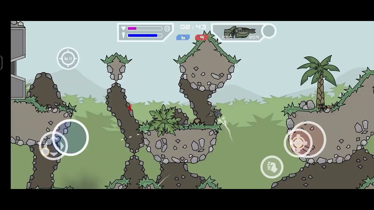 Hard gameplay with laser gun 🔫/ #mini militia - YouTube