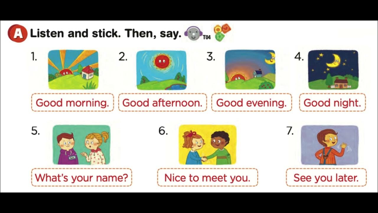 Speak Kids- Unit 1 A - YouTube