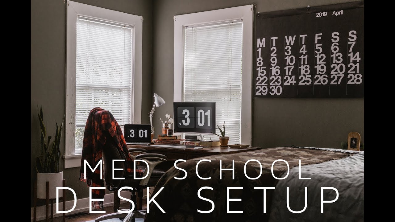 Med School Desk Setup M1 2019 YouTube med-school-desk-setup-m1-2019-youtube