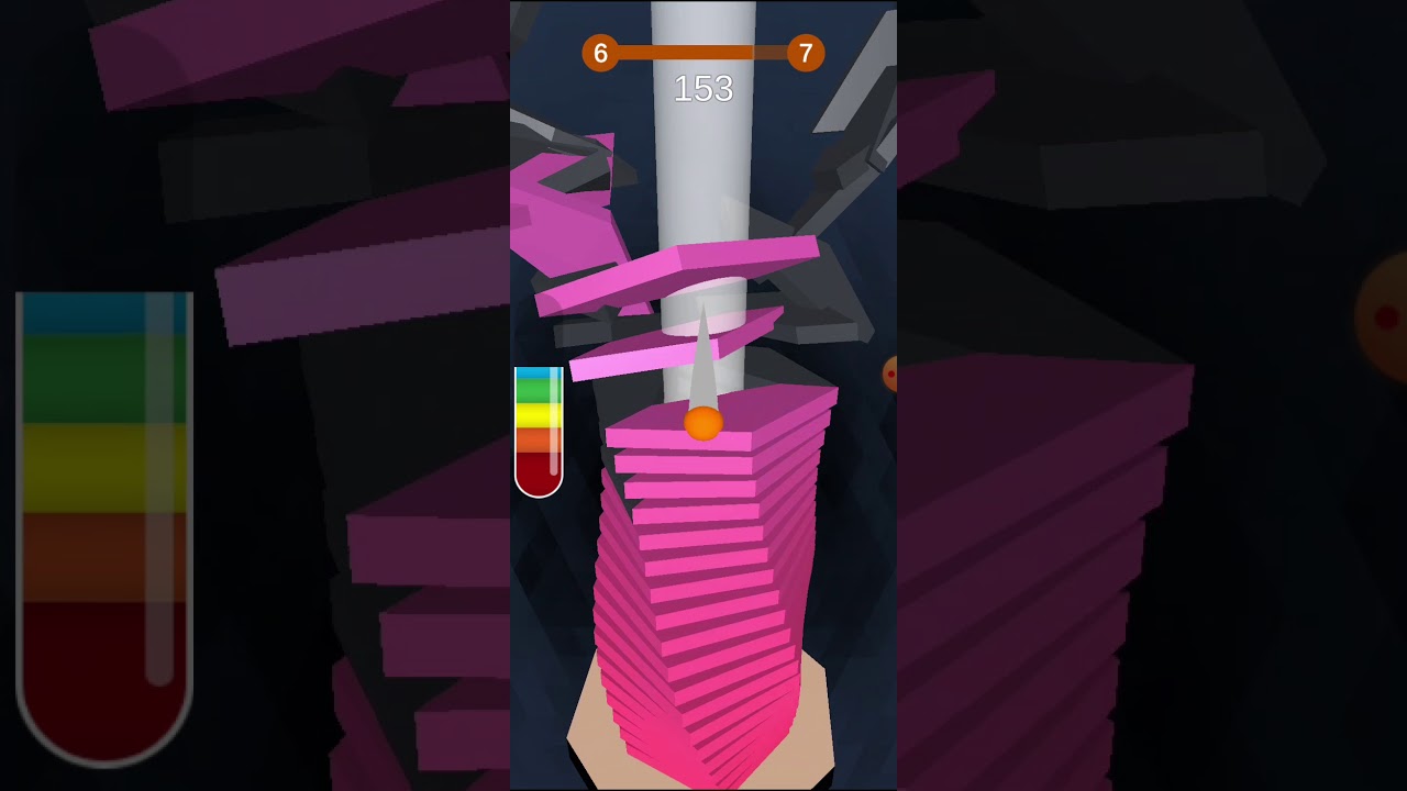 Drop Stack Ball 12 Level Completed - YouTube