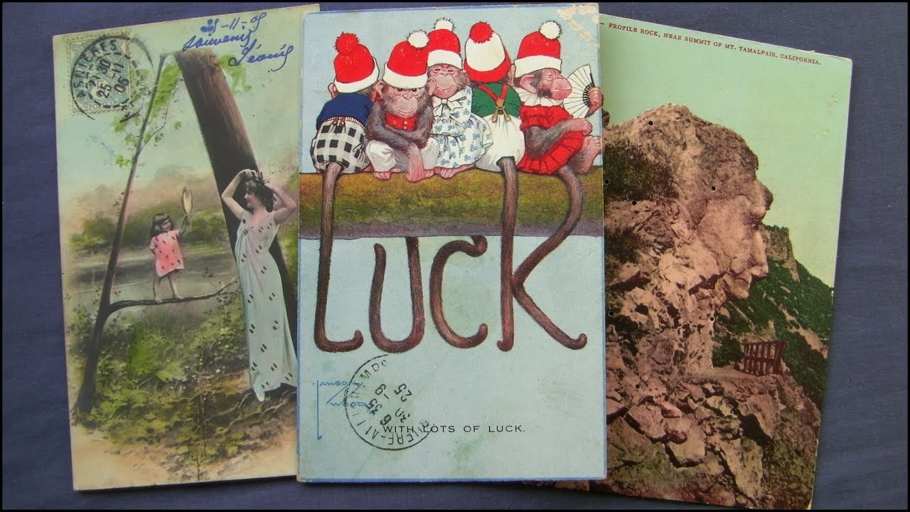 Evolution of Writing: Vintage Postcards - YouTube