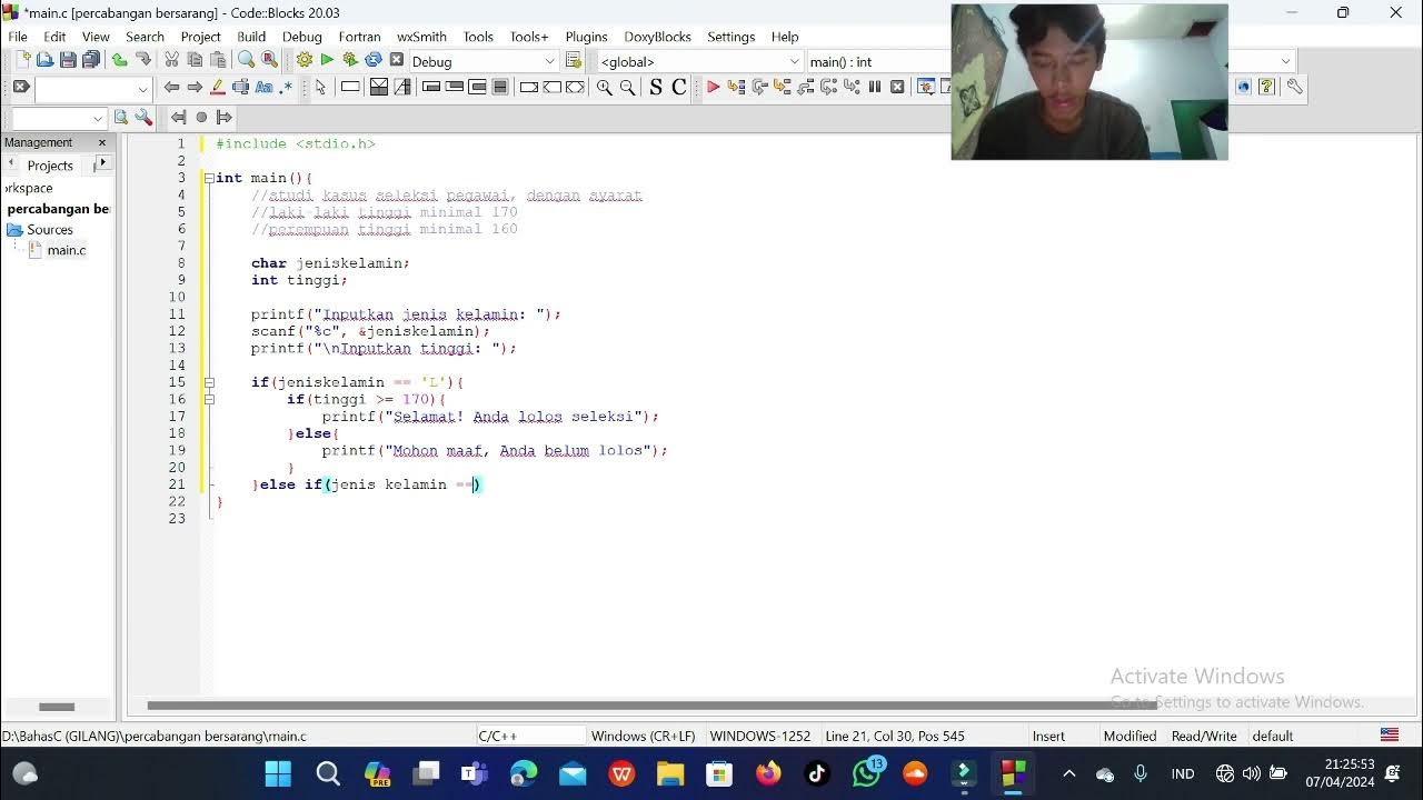 Percabangan Bersarang - YouTube