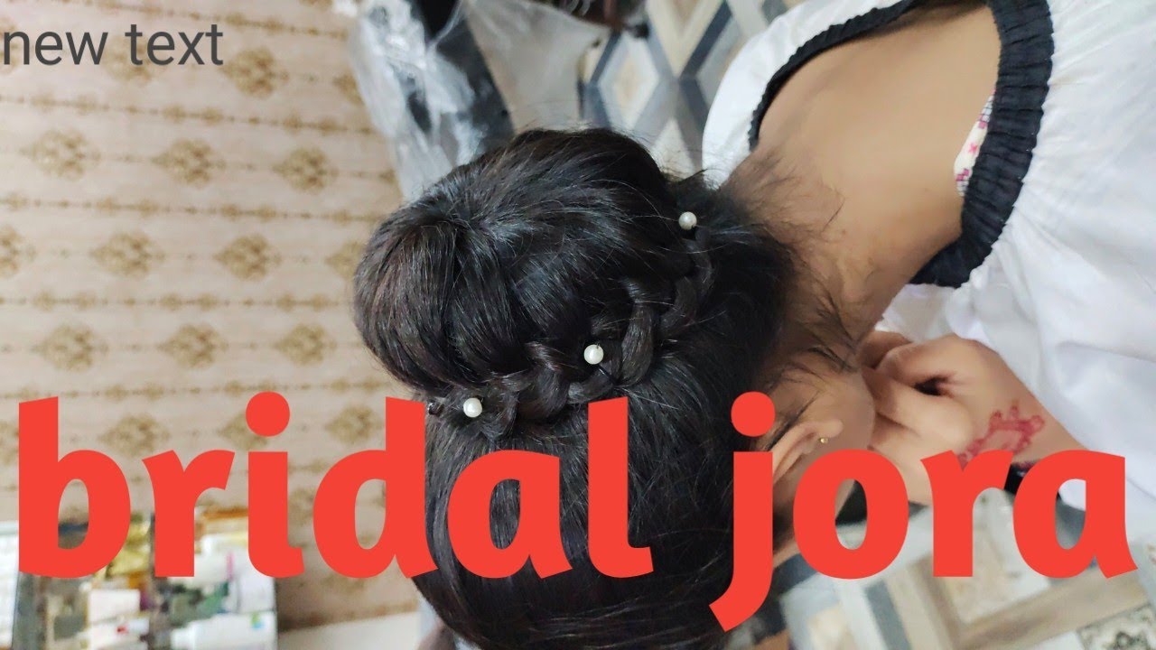 bridal jora hair style - YouTube