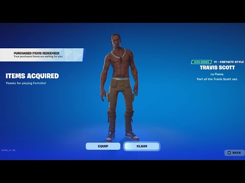 how to get the Travis Scott skin in fortnite 2026