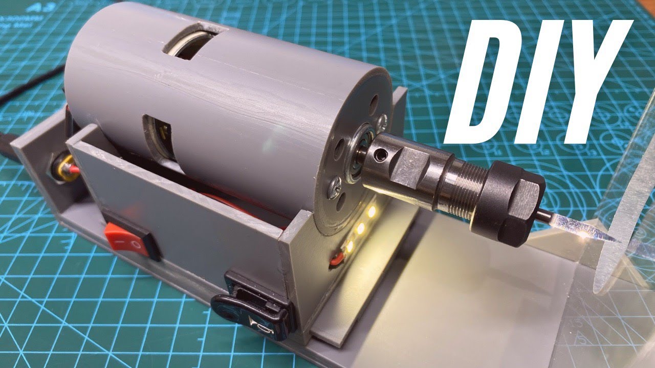 I Made A Router Trimmer From PVC And 775 Motor - YouTube