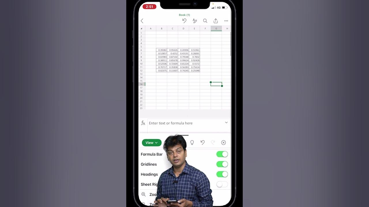 How To Hide Gridlines In Excel Mobile App Shortsvideo Excelapp Youtube