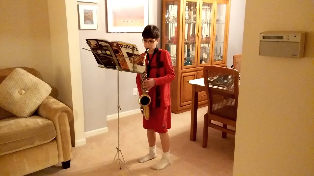 Lance playing the saxophone - YouTube