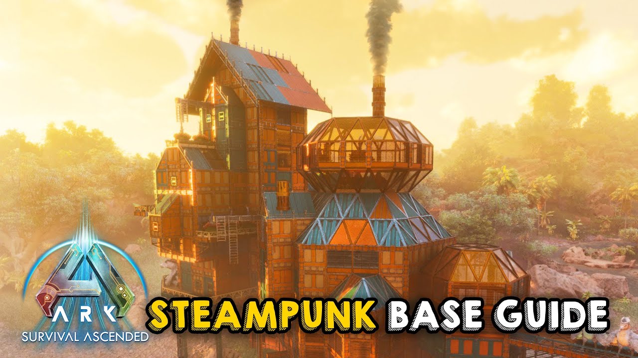 Epic Steampunk Metal Base Guide Ark Survival Ascended Youtube