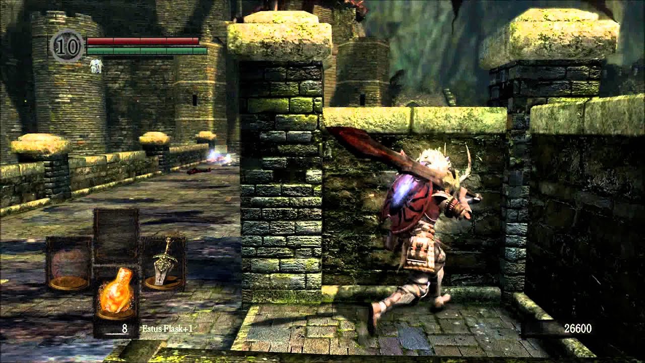 Dark Souls - Hellkite Bridge Dragon - Ranged + Melee Strategy HD - YouTube
