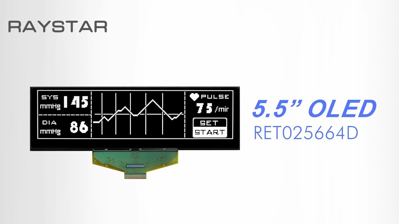 [RET025664D] 5.5" COF OLED Display Module - YouTube