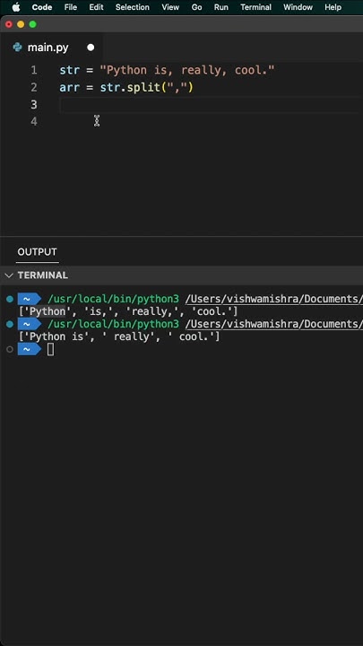 Useful Python Tip - Split and Join #python #pythonprogramming - YouTube