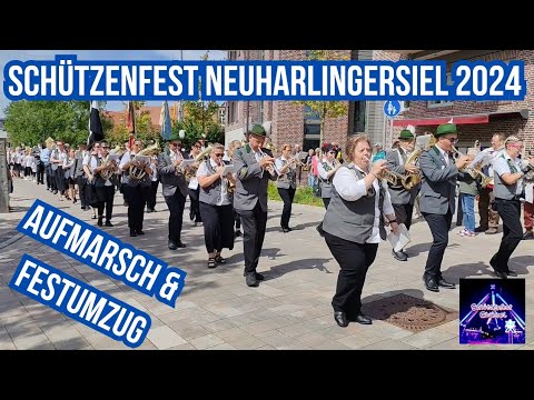 Schützenfest Neuharlingersiel 2024 - Aufmarsch der Vereine und Festumzug - Sieler Markt 2024
