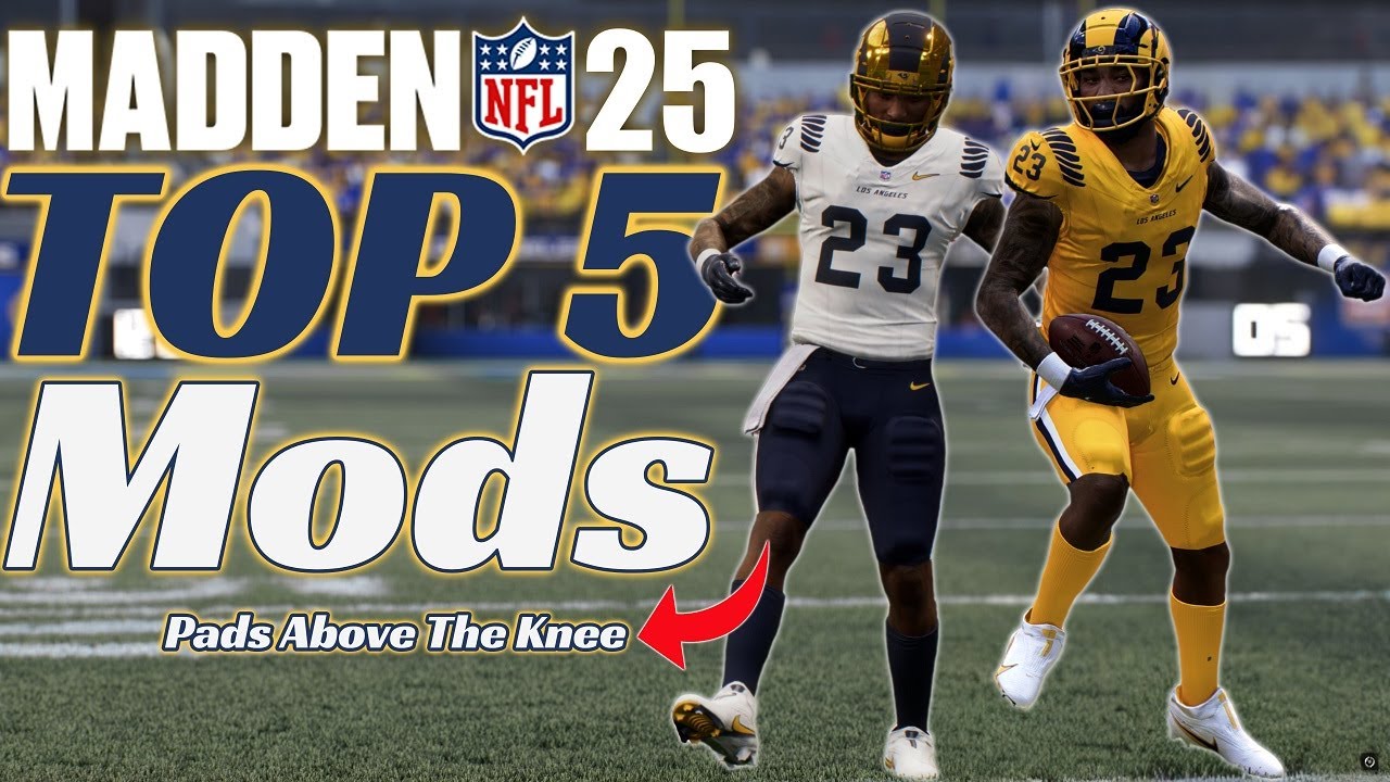 Madden 25 Above Knee Pads/Pants & Jersey Rebrands And More Possible With Mods! - YouTube
