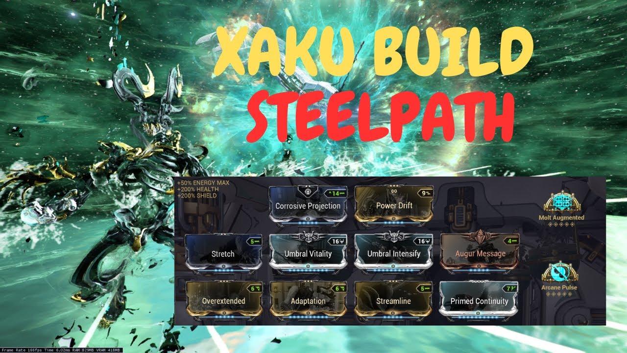 Xaku build for steelpath (warframe) - YouTube