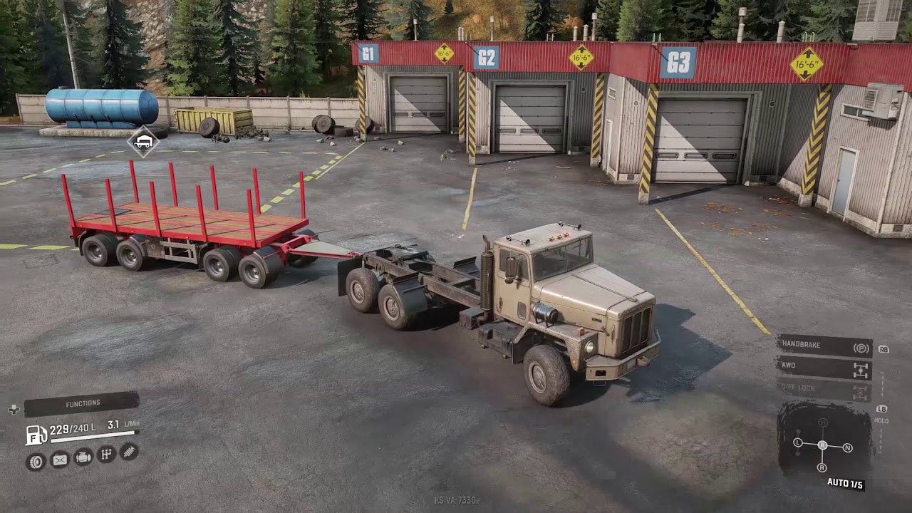 Snowrunner Tutorial: Reversing with dolly trailer - YouTube