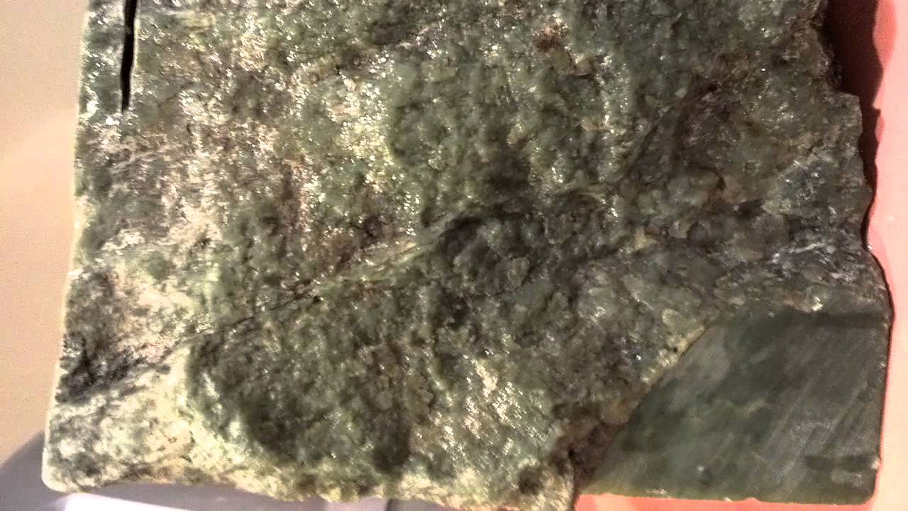 Cleaning the Chert from the rind of a Raw Nephrite Stone No. 2 - 2014 ...