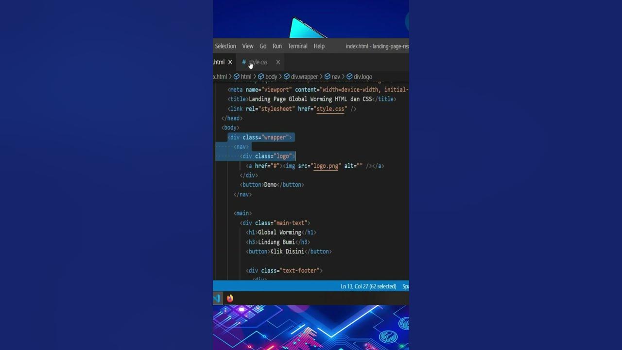 Landing Page Responsive HTML dan CSS #css #html #javascript #landingpage - YouTube