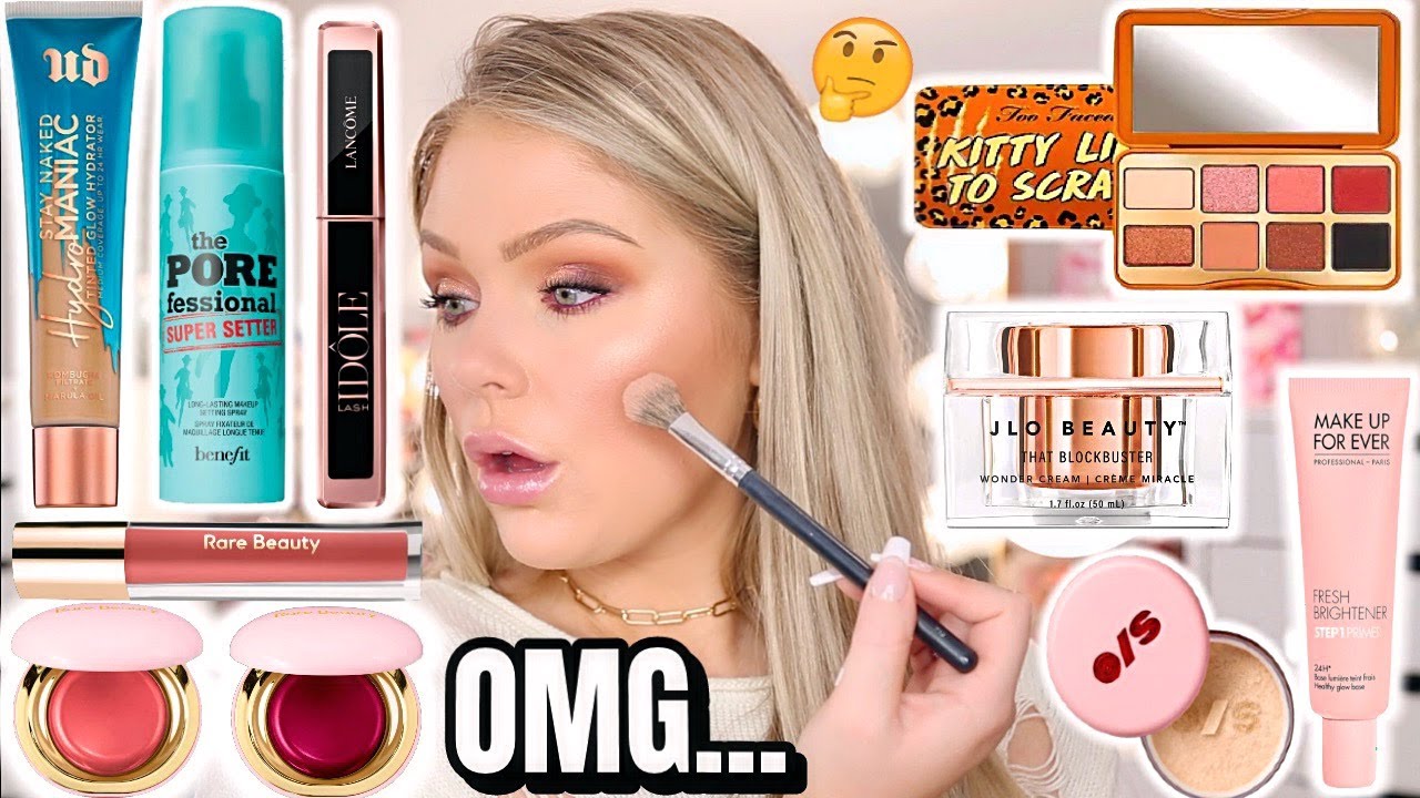 FULL FACE OF NEW VIRAL OVERHYPED MAKEUP TESTED | FULL FACE FIRST ...