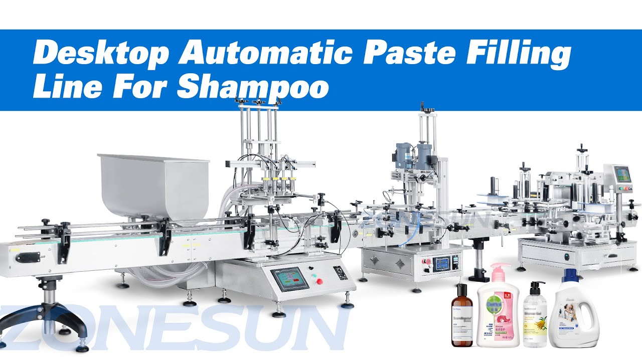 How To Use Tabletop Automatic Viscous Filling Line for Bath Cream ...