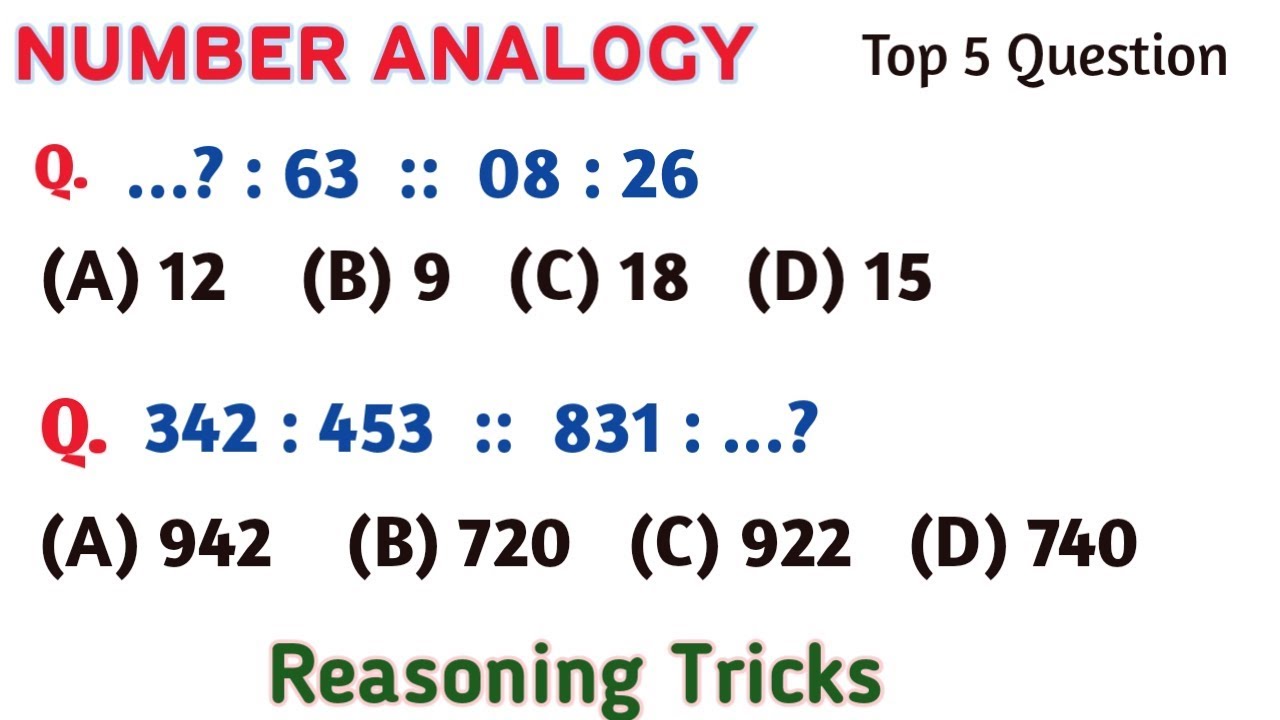 Analogy Reasoning Tricks In Hindi Number Analogy Tricks Shortcut analogy-reasoning-tricks-in-hindi-number-analogy-tricks-shortcut