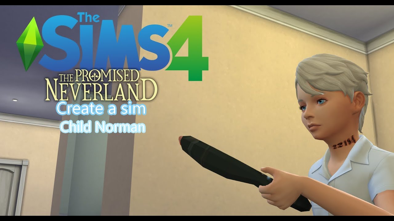 Sims 4 create a sim Child Norman from tpn - YouTube