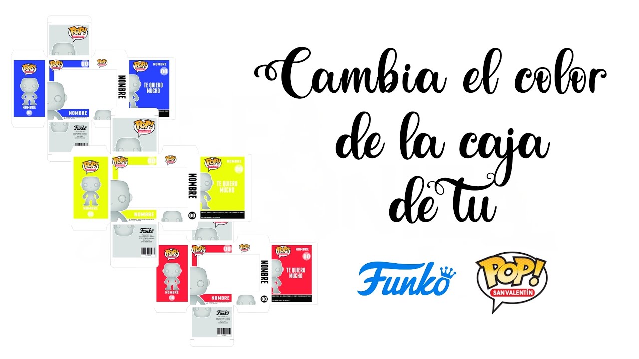 CAMABIA EL COLOR de la caja de tu FUNKO POP - YouTube