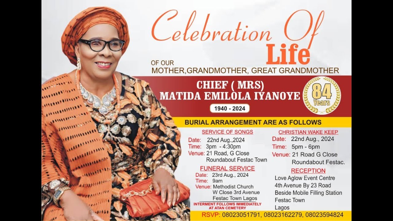 CHIEF (MRS) MATIDA EMILOLA IYANOYE - YouTube