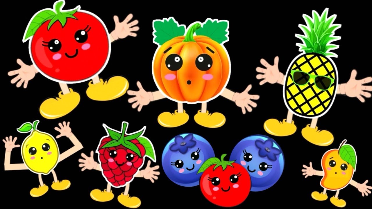Fruits Sensory Videos | Fruits and Veggies | Fun Animation With Music ...