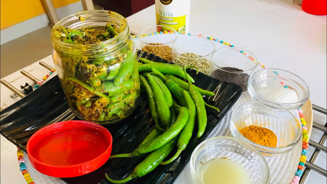 How to make Green Chilly Instant Achar | Mirchi Achar | Recipe 84 - YouTube