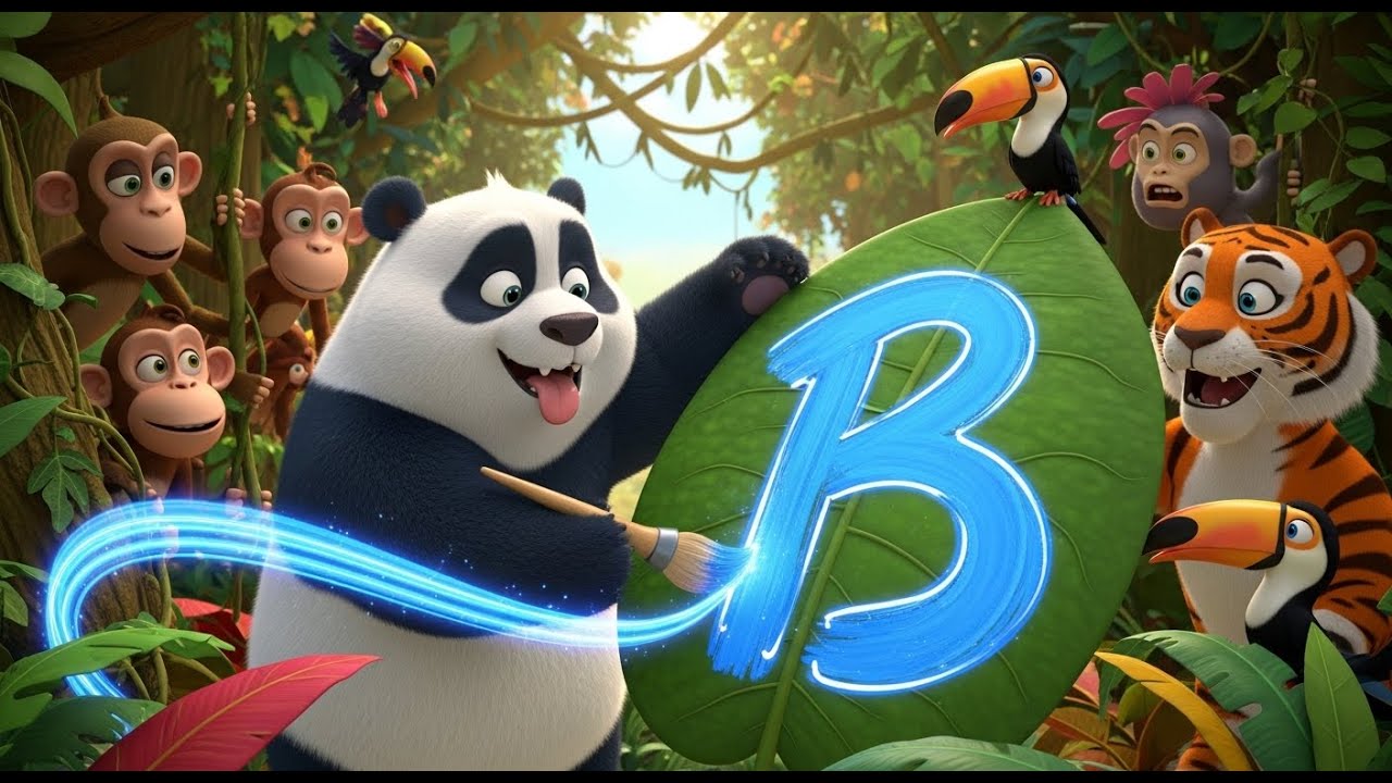 The Panda Who Painted Letters | ABC Learning Song and Fun Alphabet ...