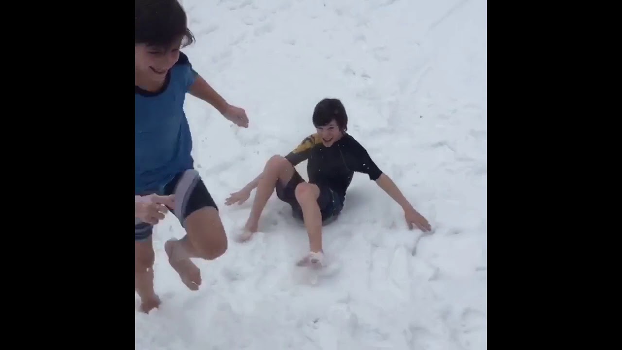 Hot Tub/ Snow Challenge **freezing** - YouTube