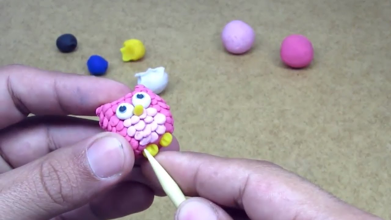 How To Make Clay Owl | Clay Modeling Projects 8 - YouTube