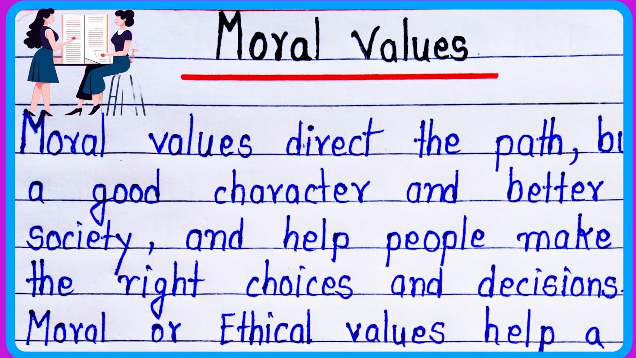 Moral values essay in english || Essay on Moral values - YouTube