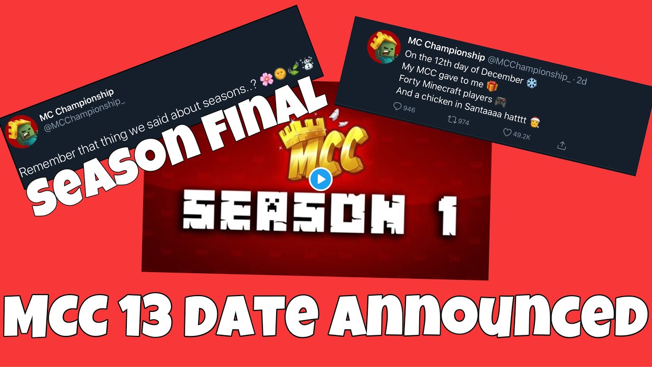 MC Championship 13 Date and MCC Season 1 Final Announced - YouTube