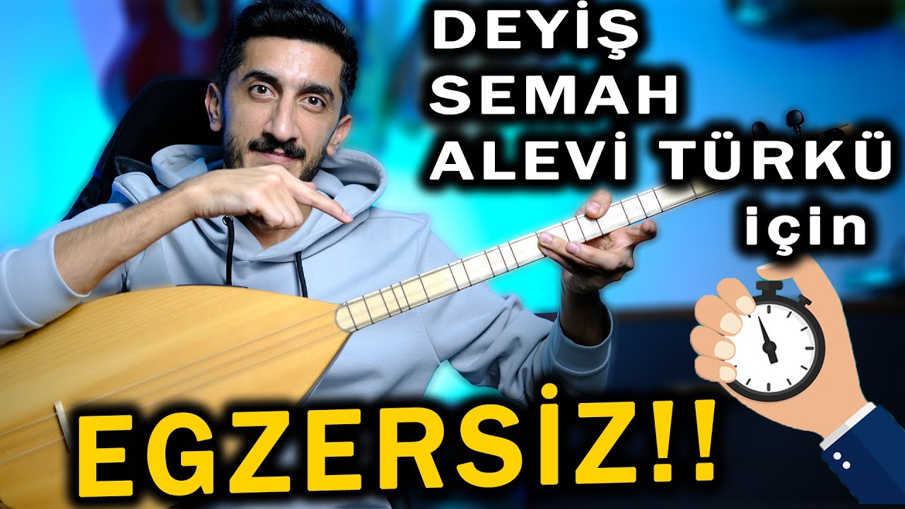 🔥BU EGZERSİZ EFSANE🔥🔥| DEYİŞ - SEMAH - ALEVİ TÜRKÜ için Saz (Bağlama ...