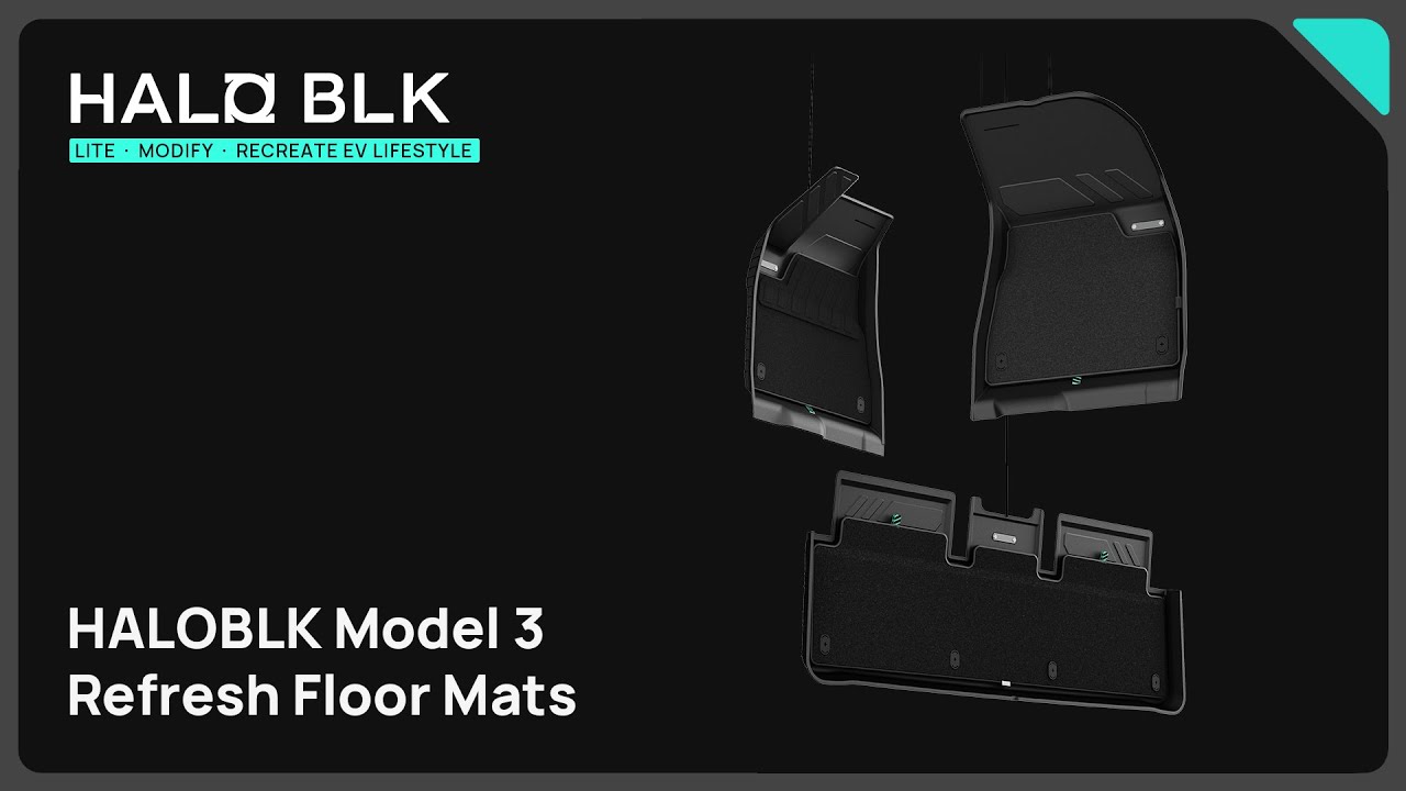 HALOBLK — Haloblk Model 3 Highland Floor Mat（Installation Video） - YouTube