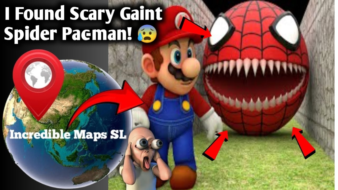 i found scary spider Pac-man 🙀🤯😰on Google Earth And Google Maps#maps # ...