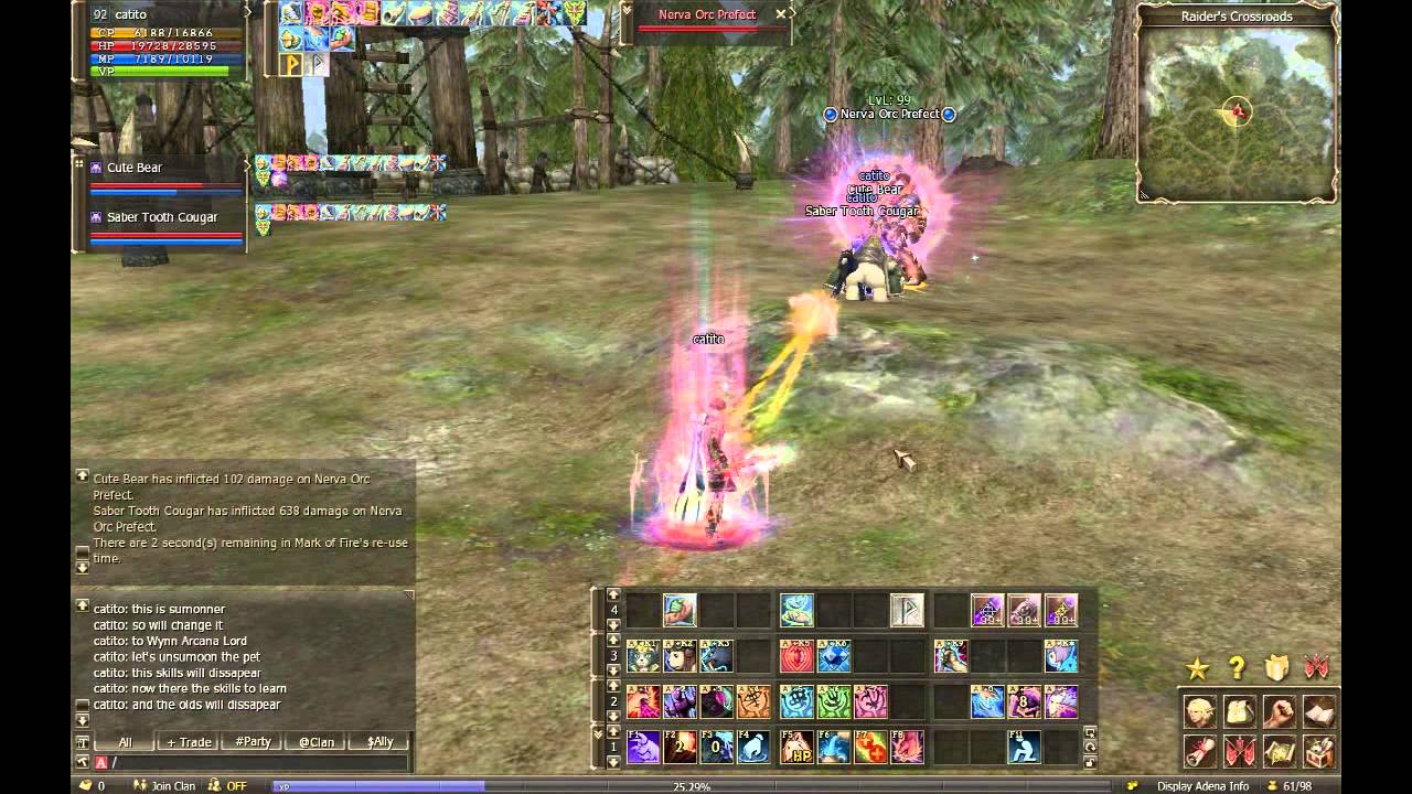 Lineage 2 Ertheia Arcana Lord skills awakenning to Wynn Arcana Lord ...