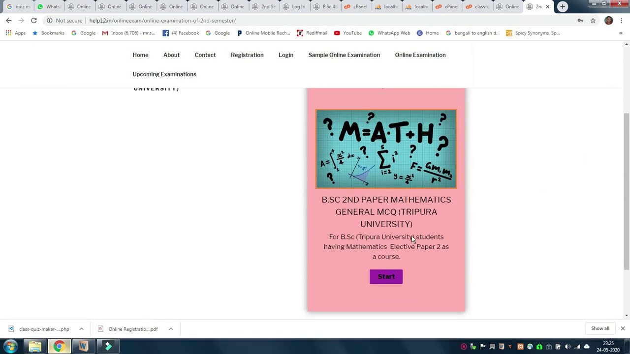 MCQ based online examination - YouTube