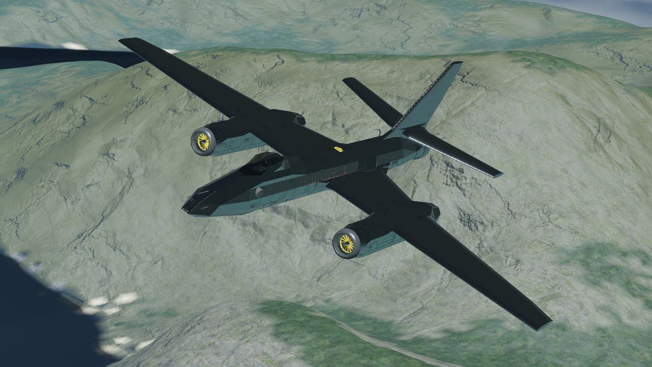 Space Engineers - Jet Bomber rear gunner tests - YouTube