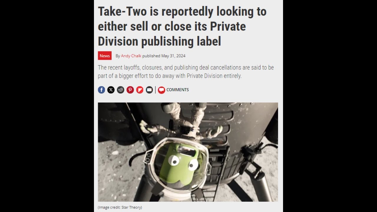 Take Two CLOSING Private Division and MORE LAYOFFS - YouTube
