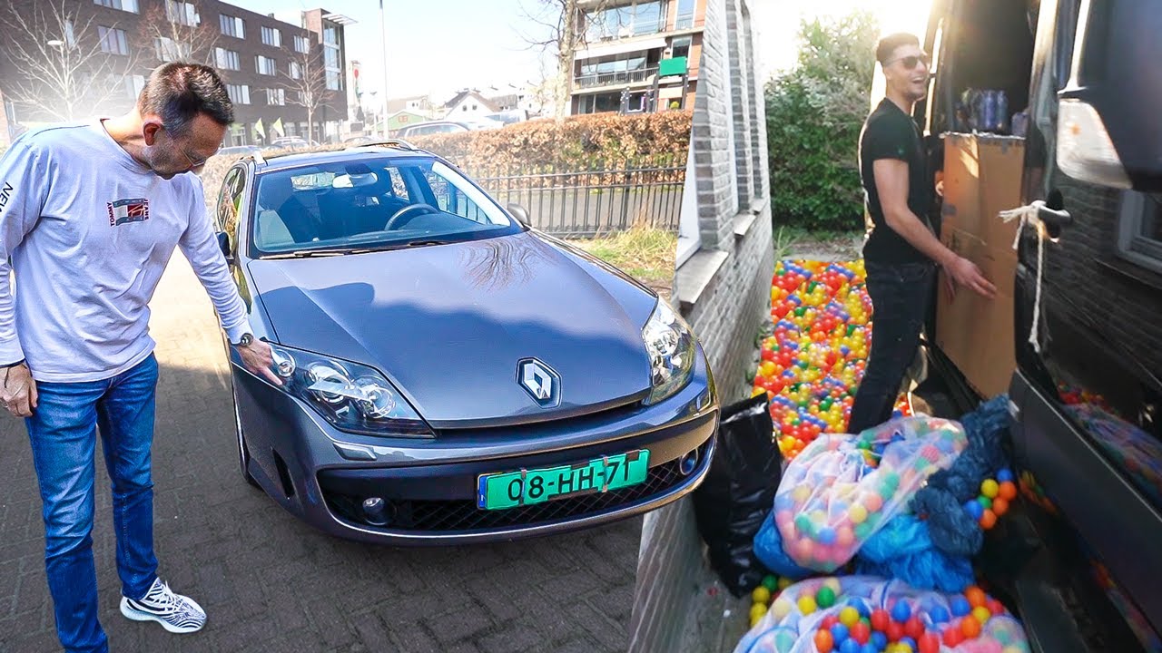MIJN VADER KOOPT EEN NIEUWE AUTO & ALLE BALLEN VALLEN UIT DE VIP BUS ...
