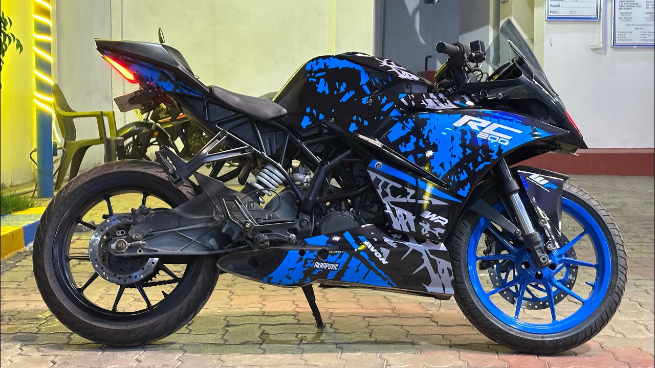 Ktm rc custom wrap / graphic installation - YouTube