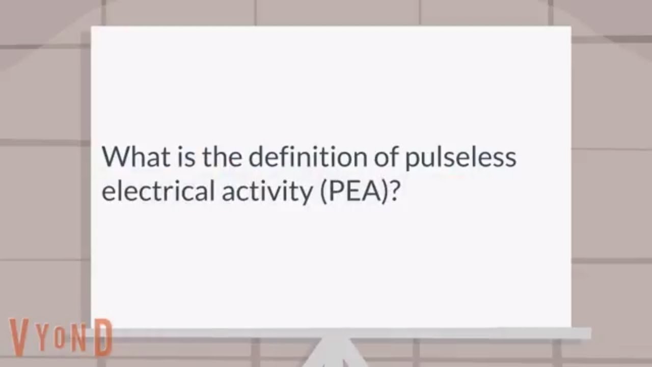 What is pulseless electrical activity (PEA)? - YouTube